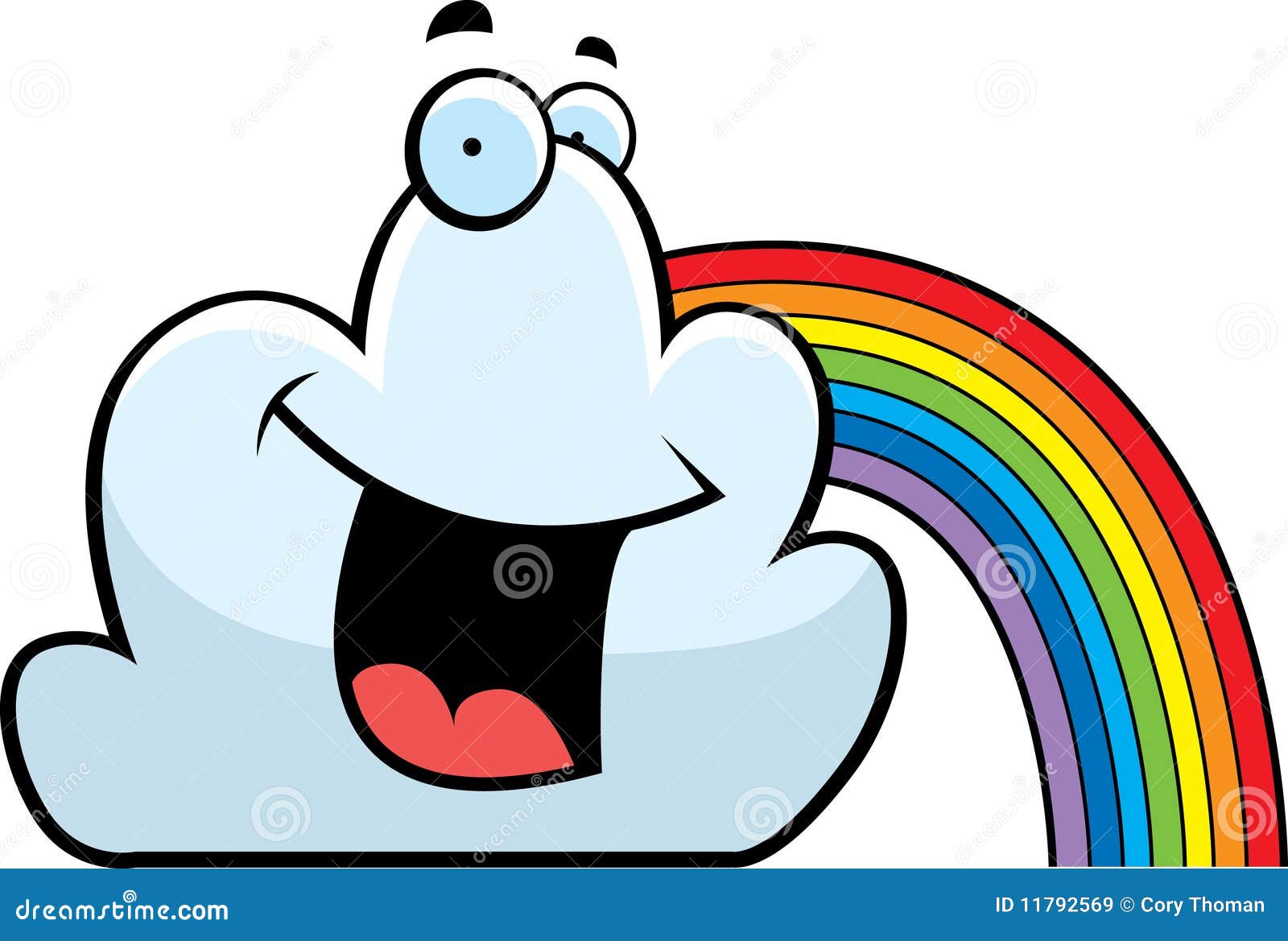 Rainbow Smiling stock vector. Illustration of happy, cartoon - 11792569