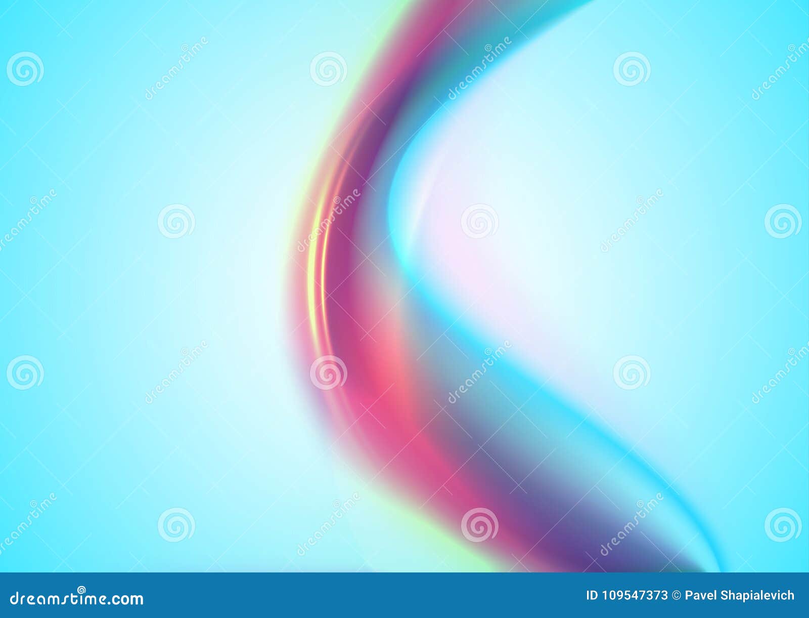 Rainbow Smoke on Blue Background Stock Vector - Illustration of eps10 ...