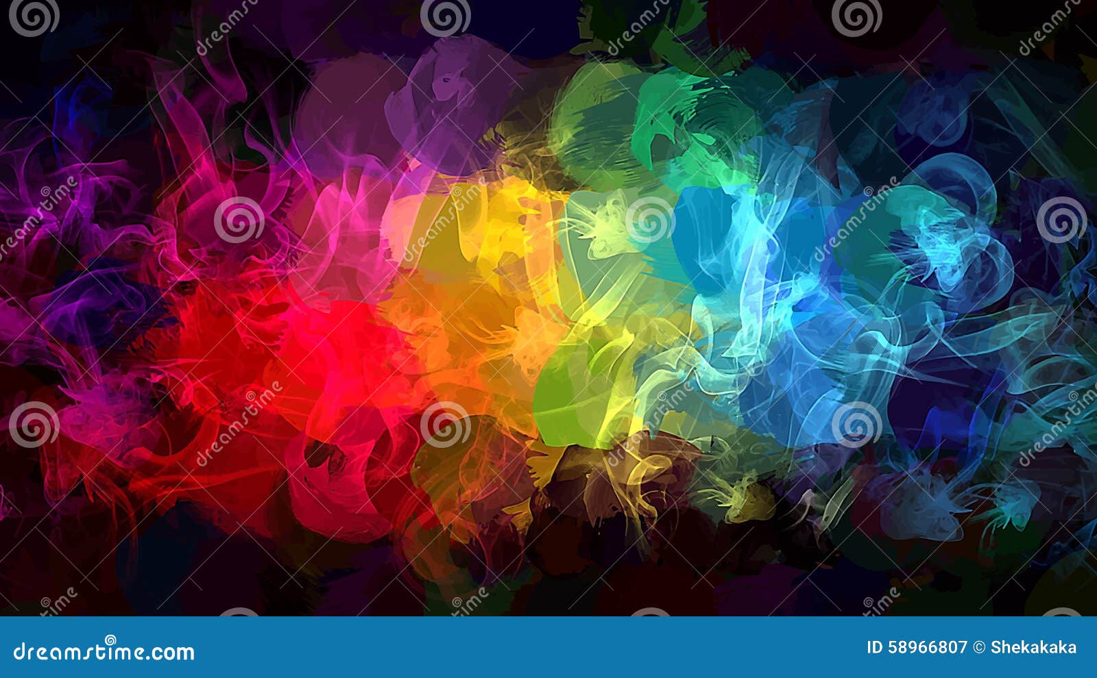 Rainbow Smoke Abstract Backgrounds