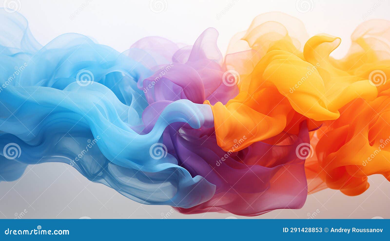 Rainbow Smoke. 3D Render stock illustration. Illustration of purple ...
