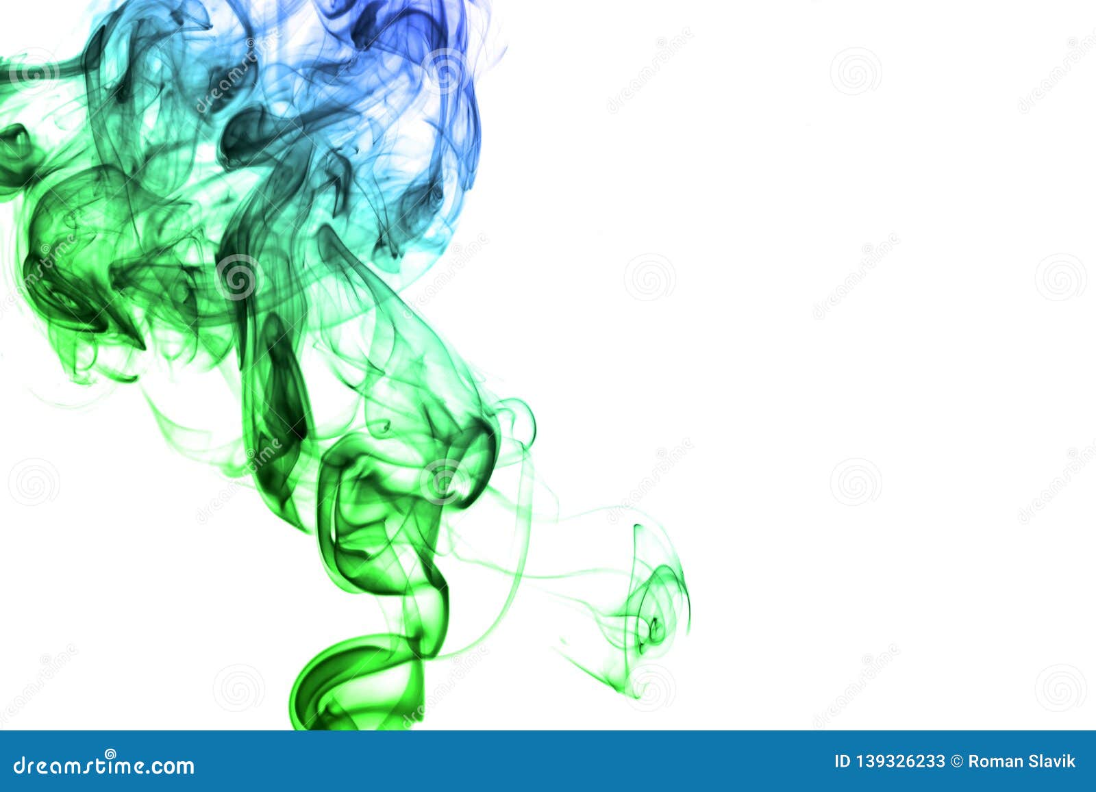Rainbow Smoke Isolated on White Background Stock Image - Image of curve ...