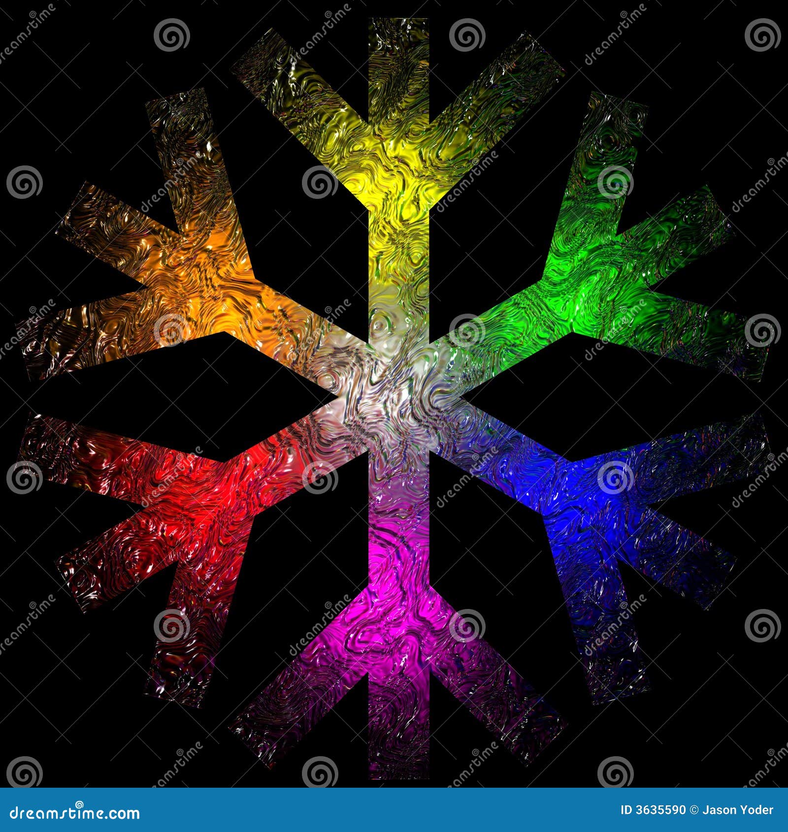Rainbow Snow stock illustration. Illustration of conceptual - 3635590