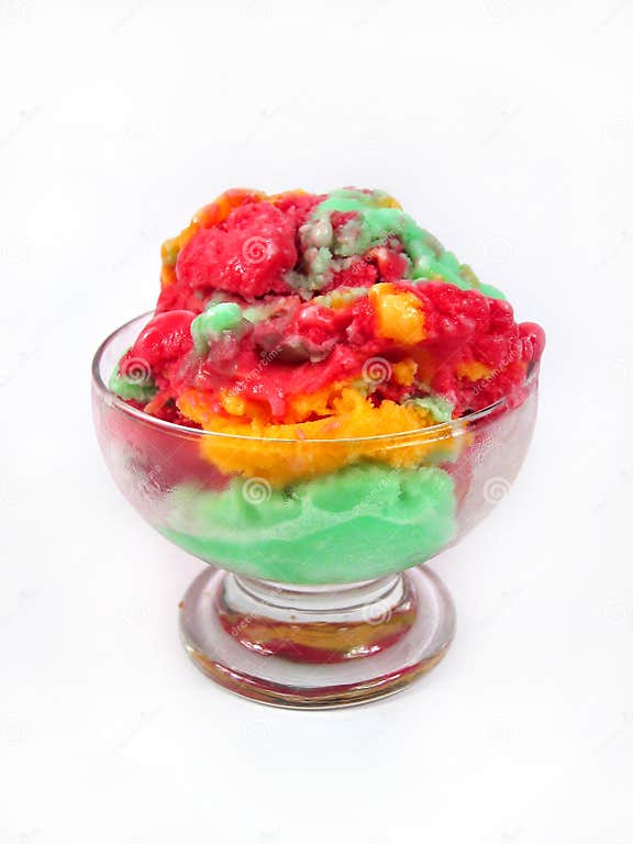 Rainbow sorbet stock image. Image of ices, sorbet, fruity - 184615