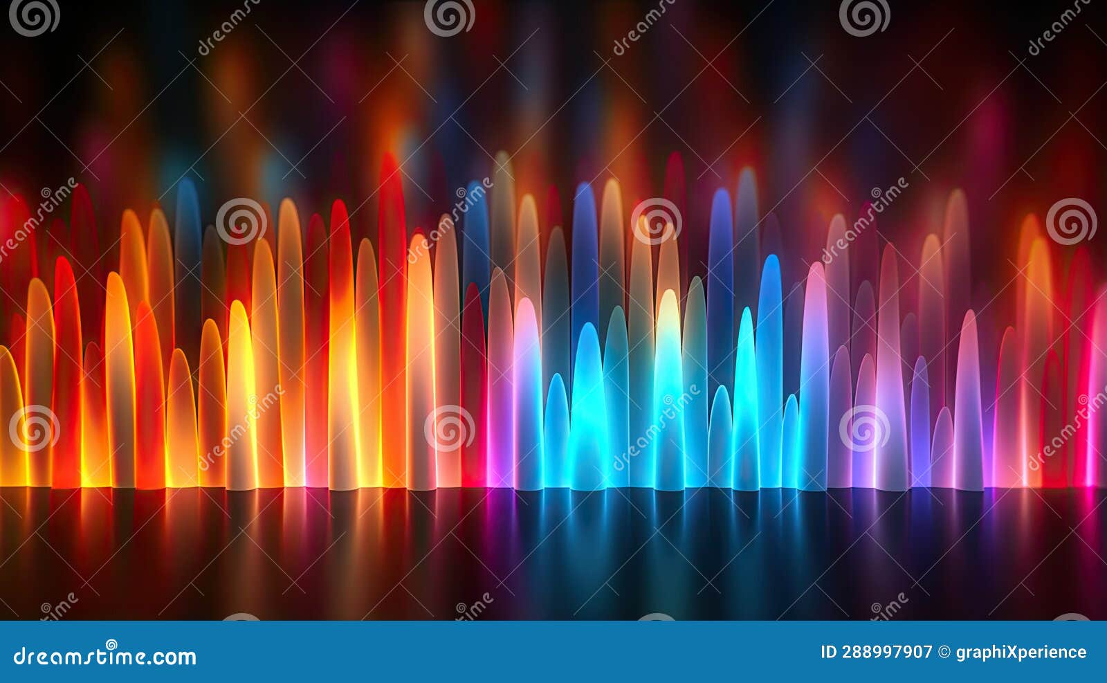 Rainbow Sound Symphony stock illustration. Illustration of velvia ...