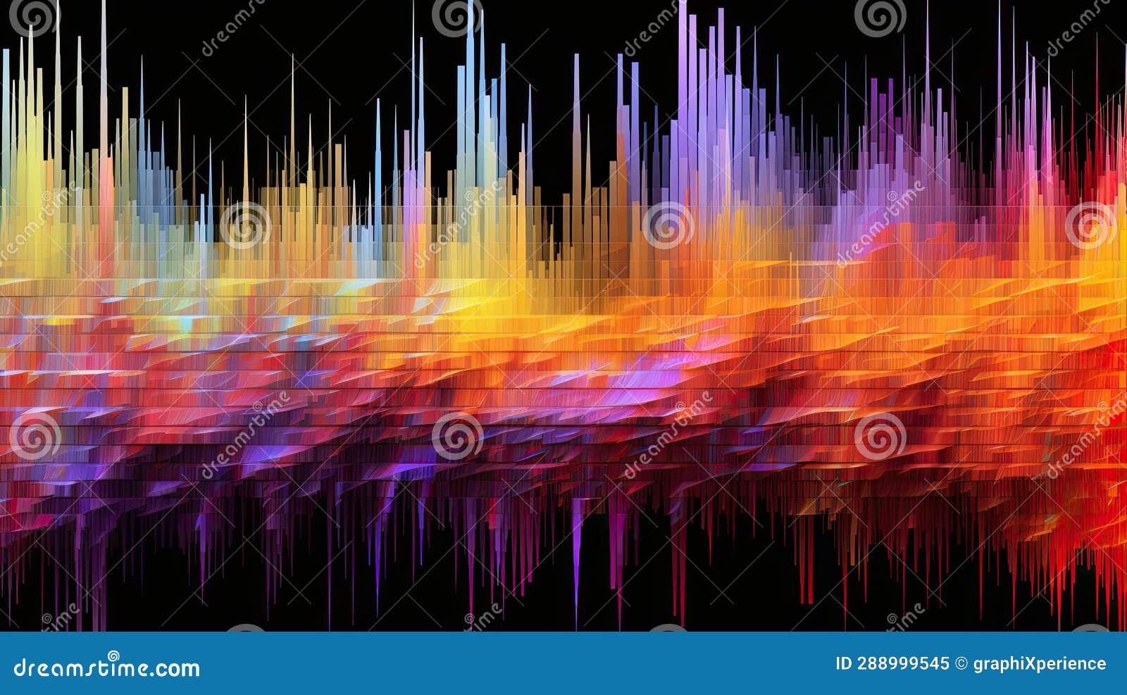 Rainbow Sound Symphony stock illustration. Illustration of delight ...