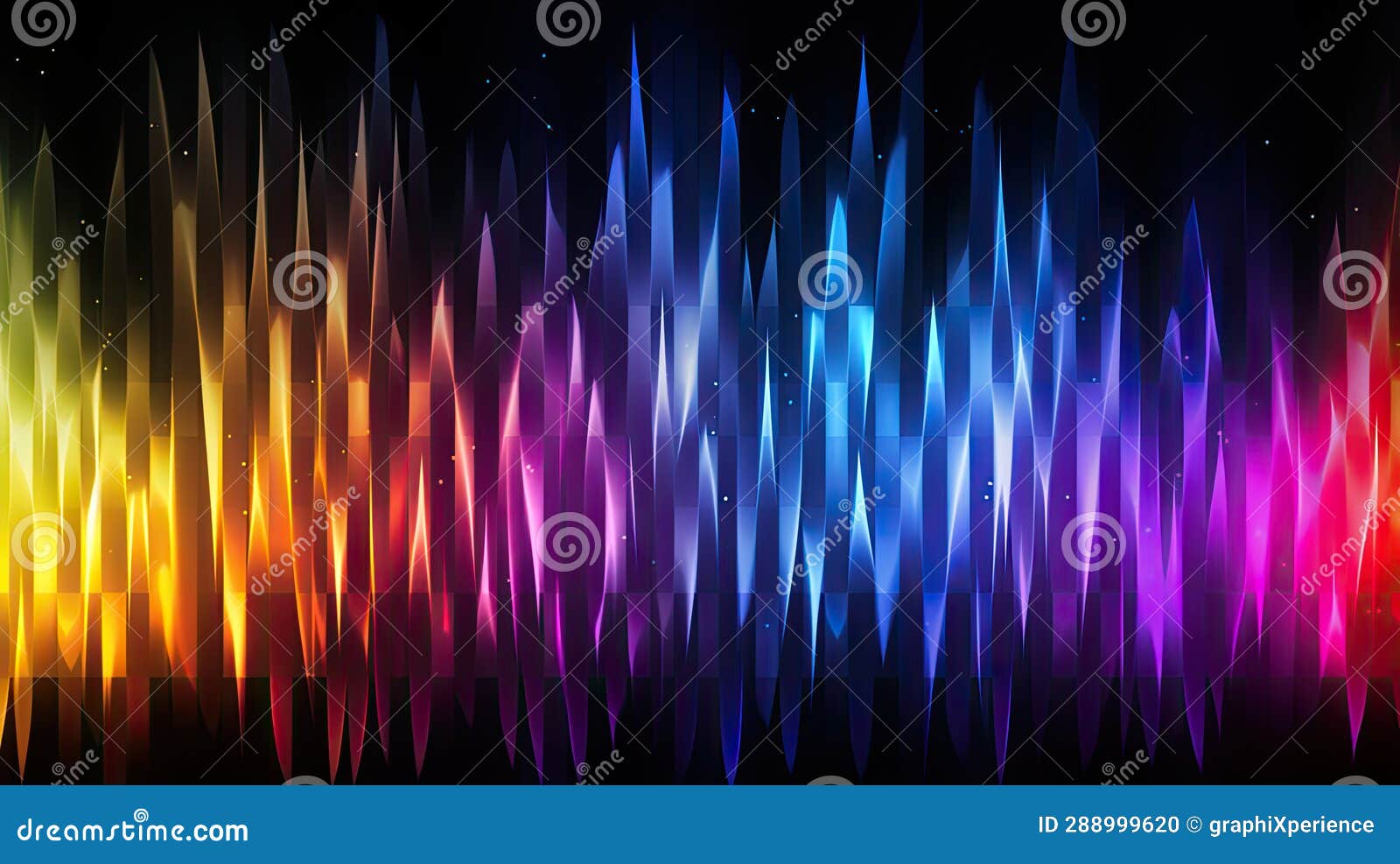 Rainbow Sound Symphony stock illustration. Illustration of delight ...