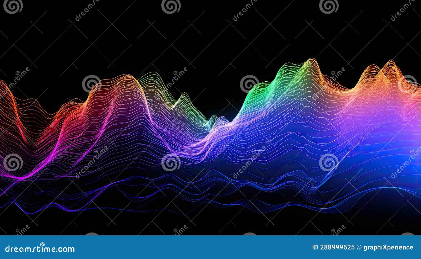 Rainbow Sound Symphony stock illustration. Illustration of velvia ...