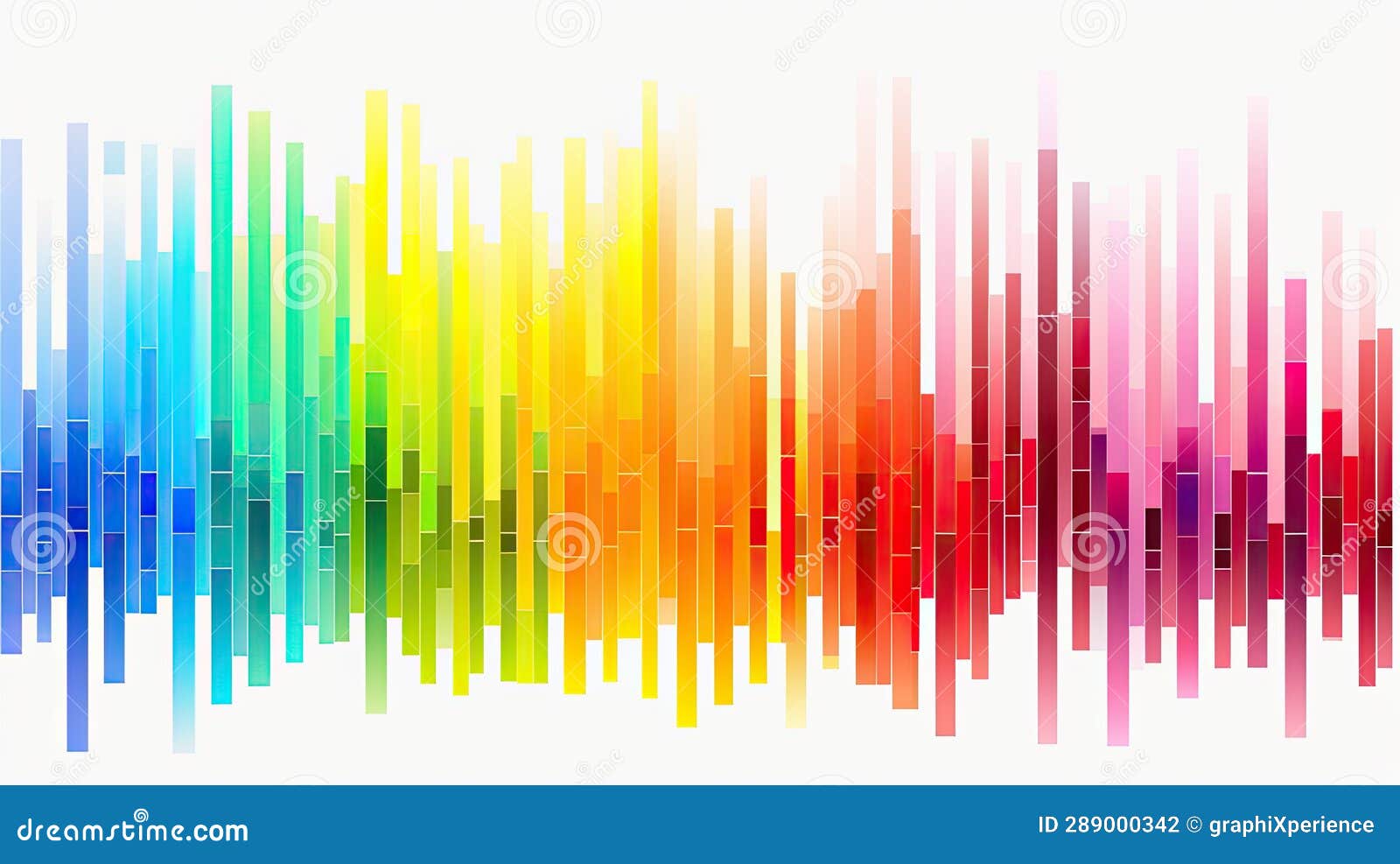 Rainbow Sound Symphony stock illustration. Illustration of visual ...
