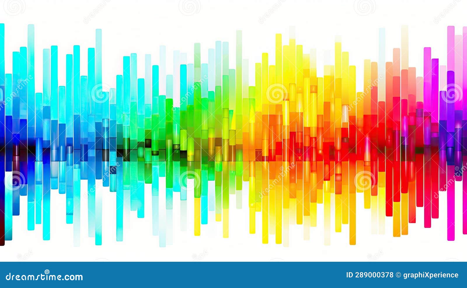 Rainbow Sound Symphony stock illustration. Illustration of unique ...