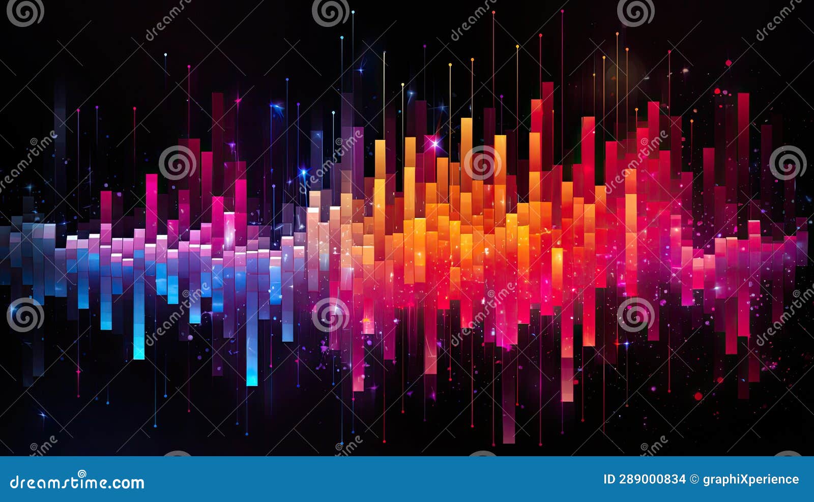 Rainbow Sound Symphony stock illustration. Illustration of piles ...
