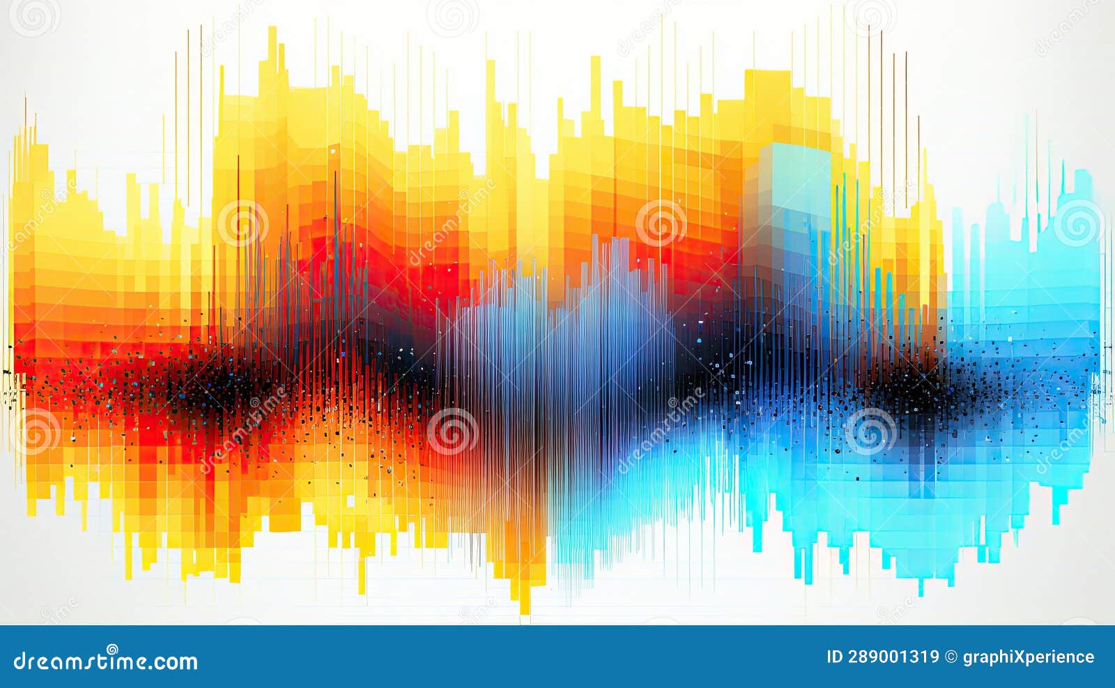 Rainbow Sound Symphony stock illustration. Illustration of sound ...