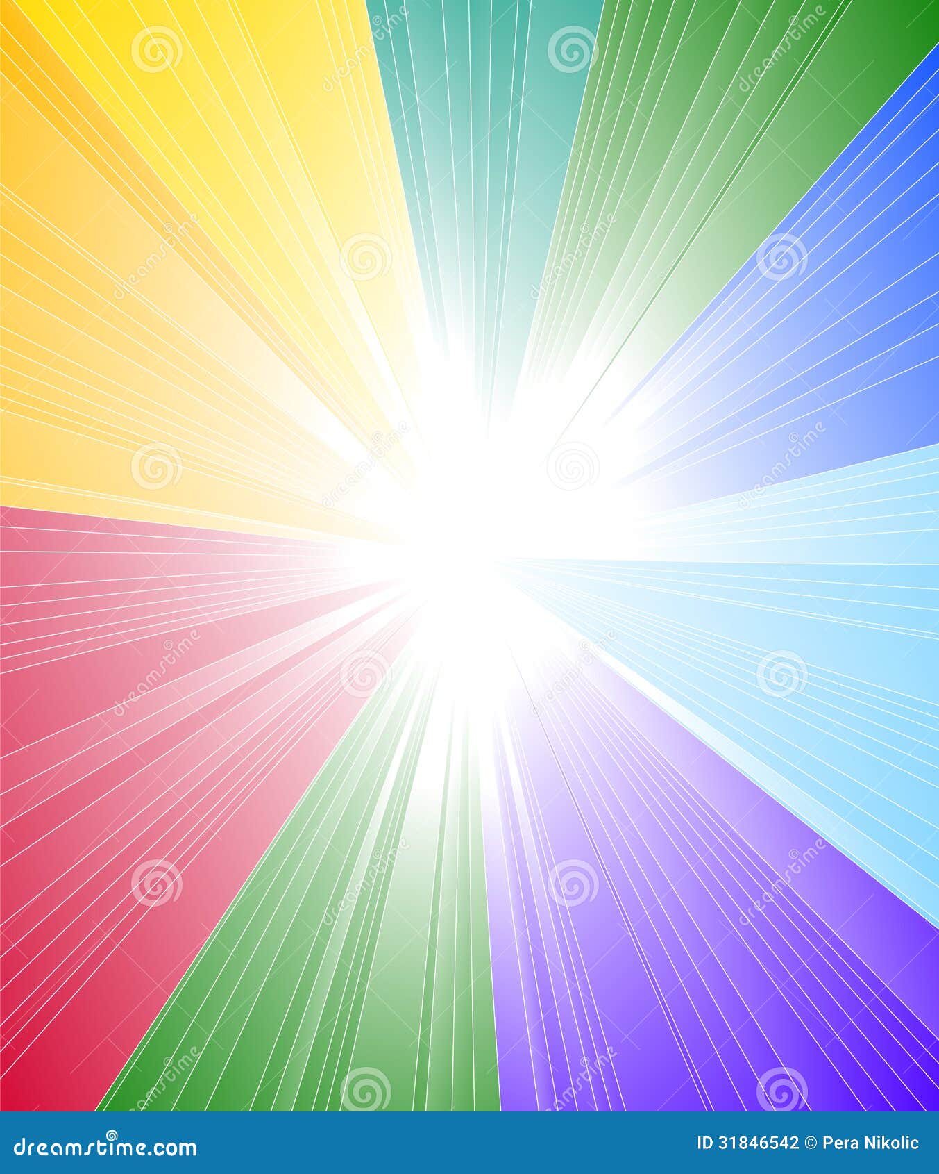 Rainbow Spectrum Background Stock Vector - Illustration of poster ...