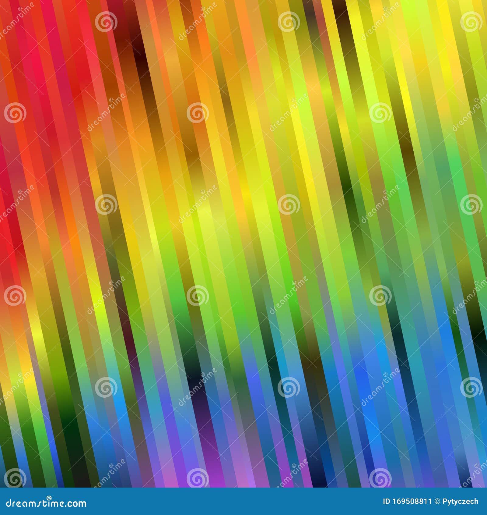 Rainbow Spectrum Background of Blurred Slanting Stripes. Abstract ...