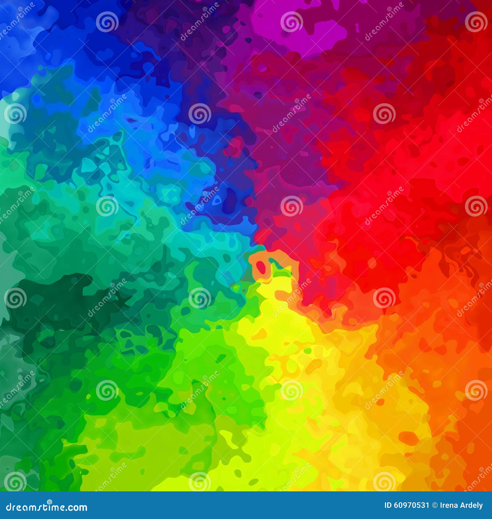 Rainbow_spectrum_painted_art_pattern_texture Stock Illustration ...