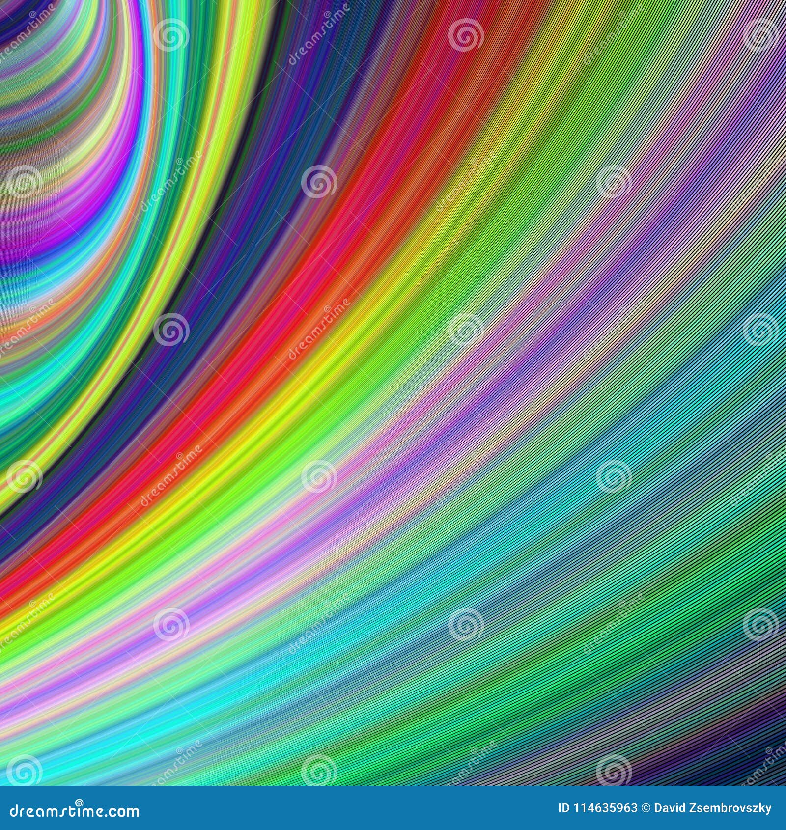Rainbow Speed - Abstract Computer Generated Art Stock Vector ...