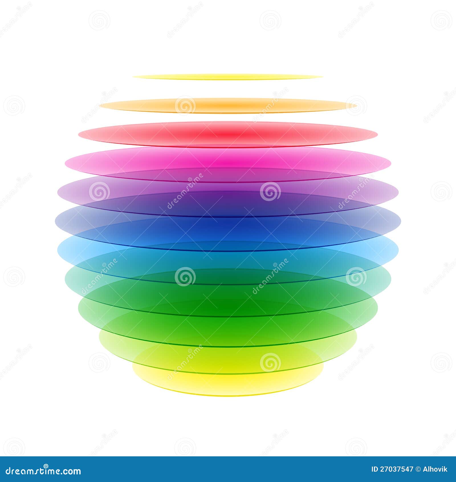 Rainbow sphere stock vector. Illustration of colorful - 27037547