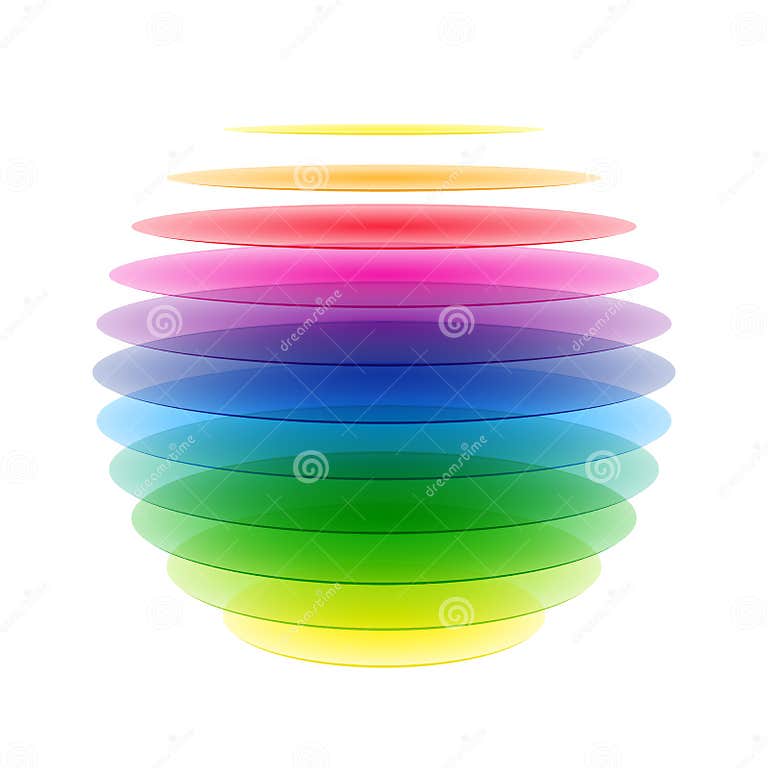 Rainbow sphere stock vector. Illustration of colorful - 27037547