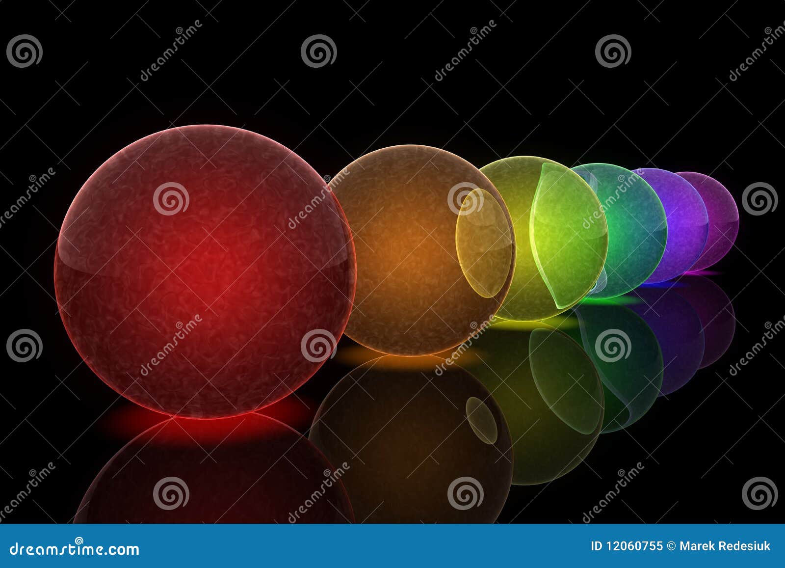 Rainbow spheres stock image. Image of noah, evenness - 12060755