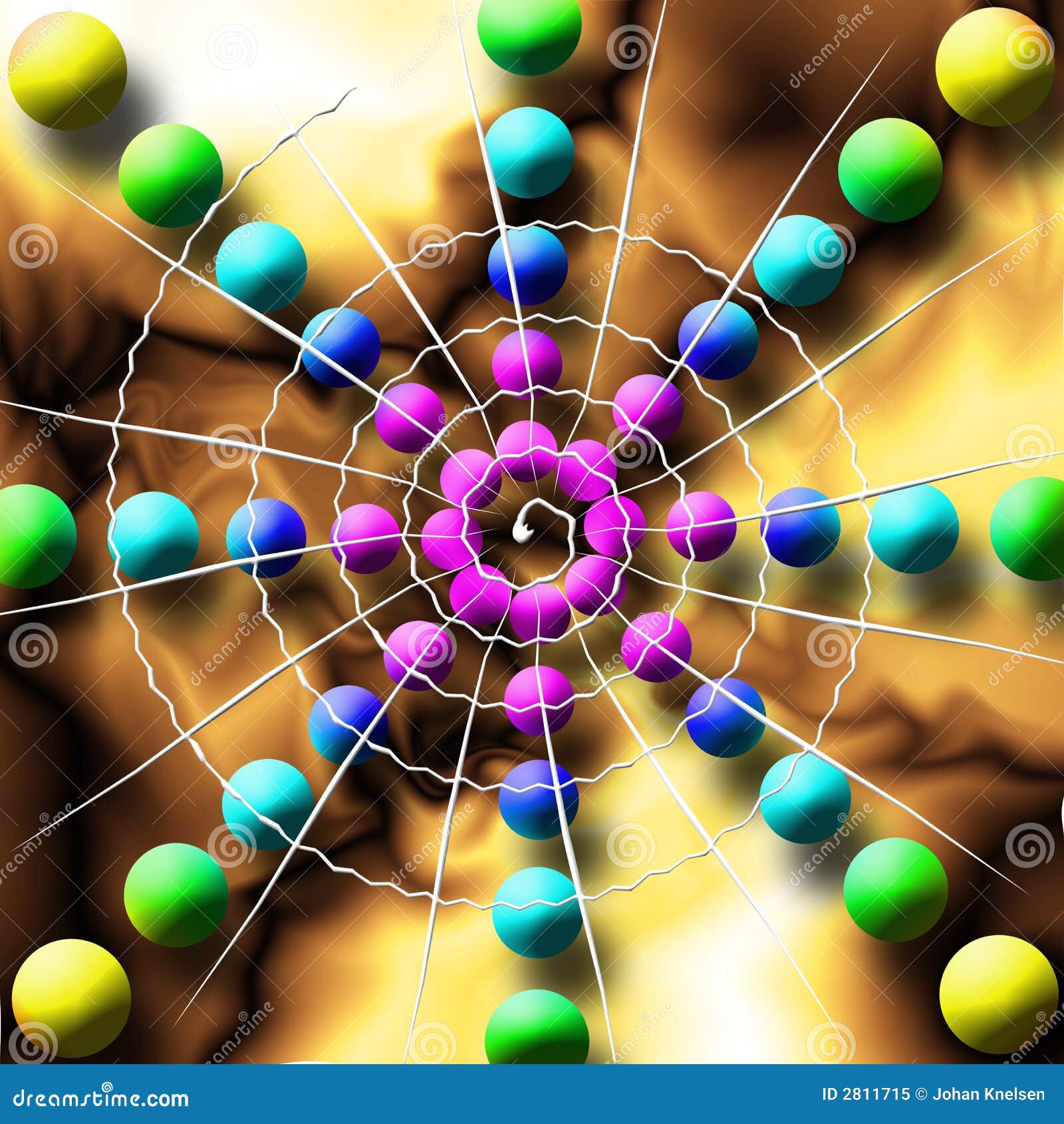 Rainbow Spiderweb Balls Picture. Image: 2811715