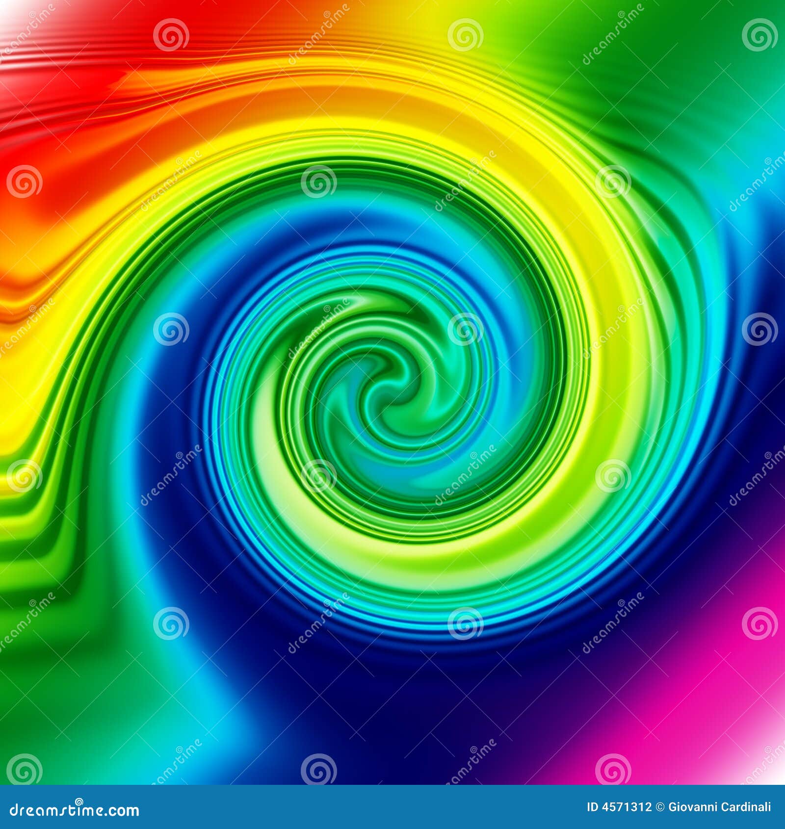 Rainbow spiral stock illustration. Illustration of bath - 4571312