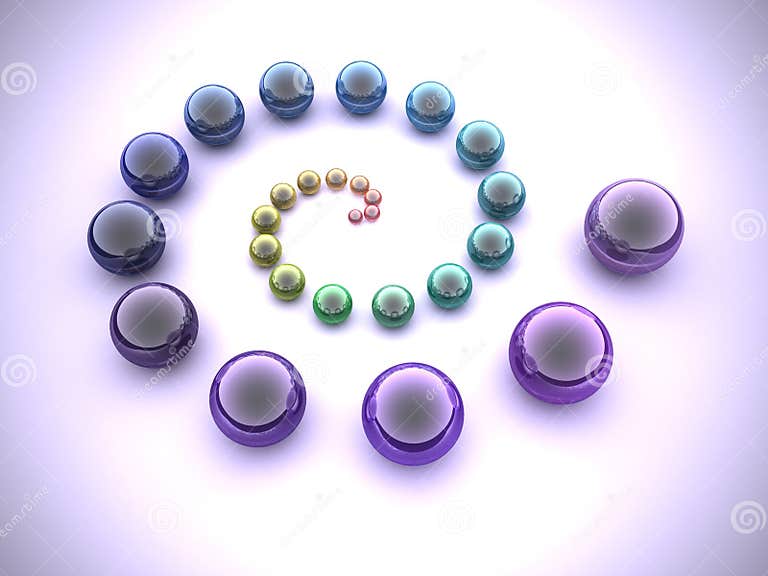 Rainbow spiral stock illustration. Illustration of speculum - 32606381