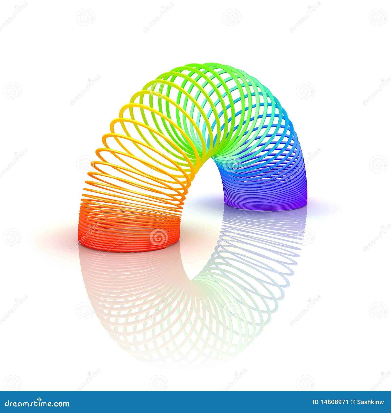 Rainbow spiral spring editorial photo. Illustration of rainbow - 14808971