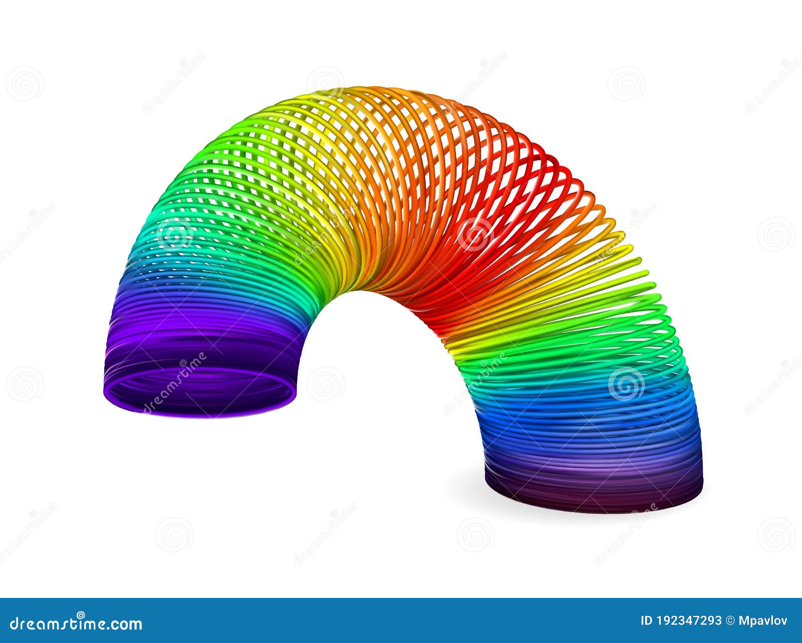 Spiral Spring Vector Logo Icon Of Swirl Line Or Curved Wire Cord ...