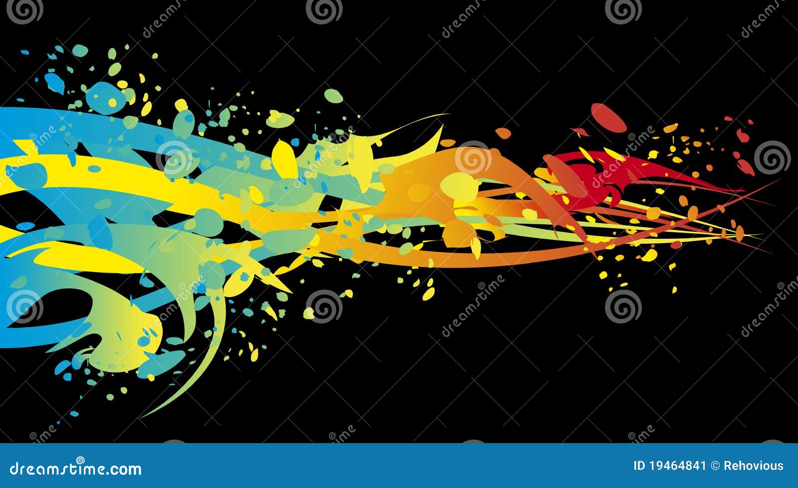 Rainbow splash stock vector. Illustration of movement - 19464841
