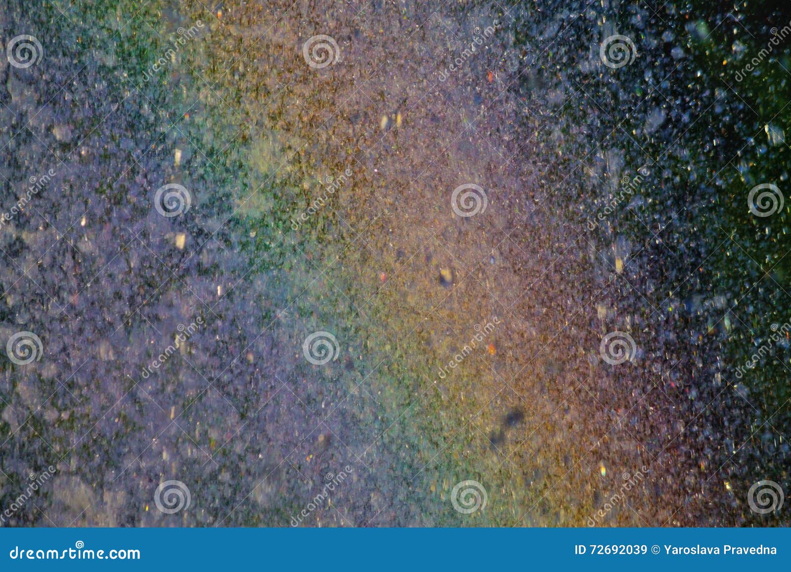Rainbow in the spray stock image. Image of green, blue - 72692039