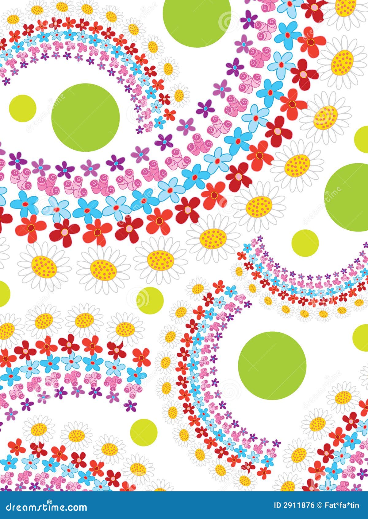 Rainbow Spring Flowers Dot Stock Illustrations – 99 Rainbow Spring ...