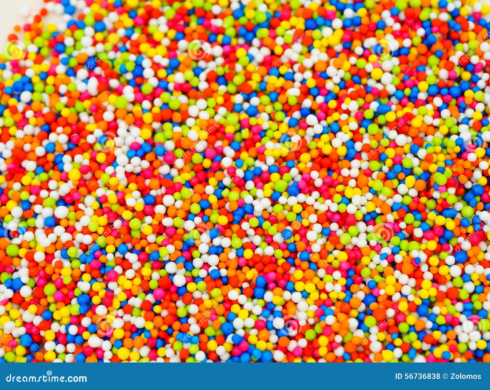 Rainbow sprinkles topping stock photo. Image of sweet - 56736838