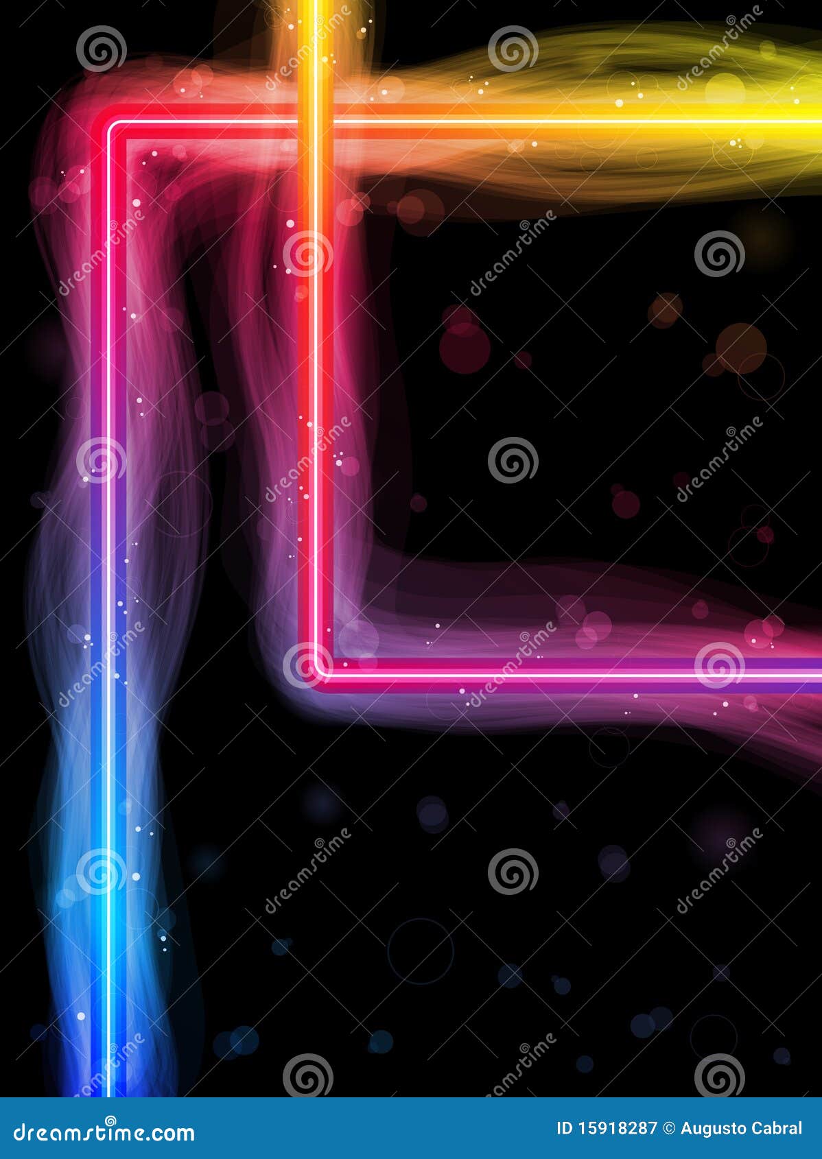 Rainbow Square Border Vector Illustration | CartoonDealer.com #16031362