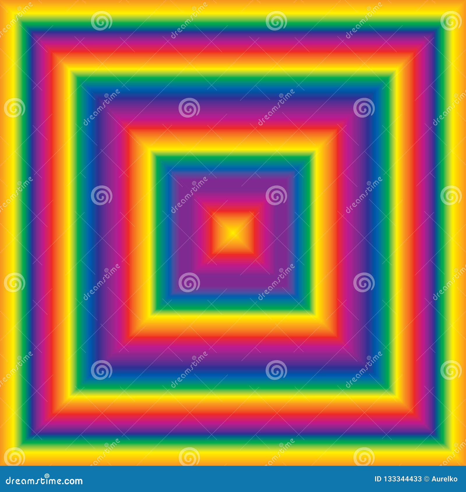 Rainbow square 4 stock vector. Illustration of geometric - 133344433