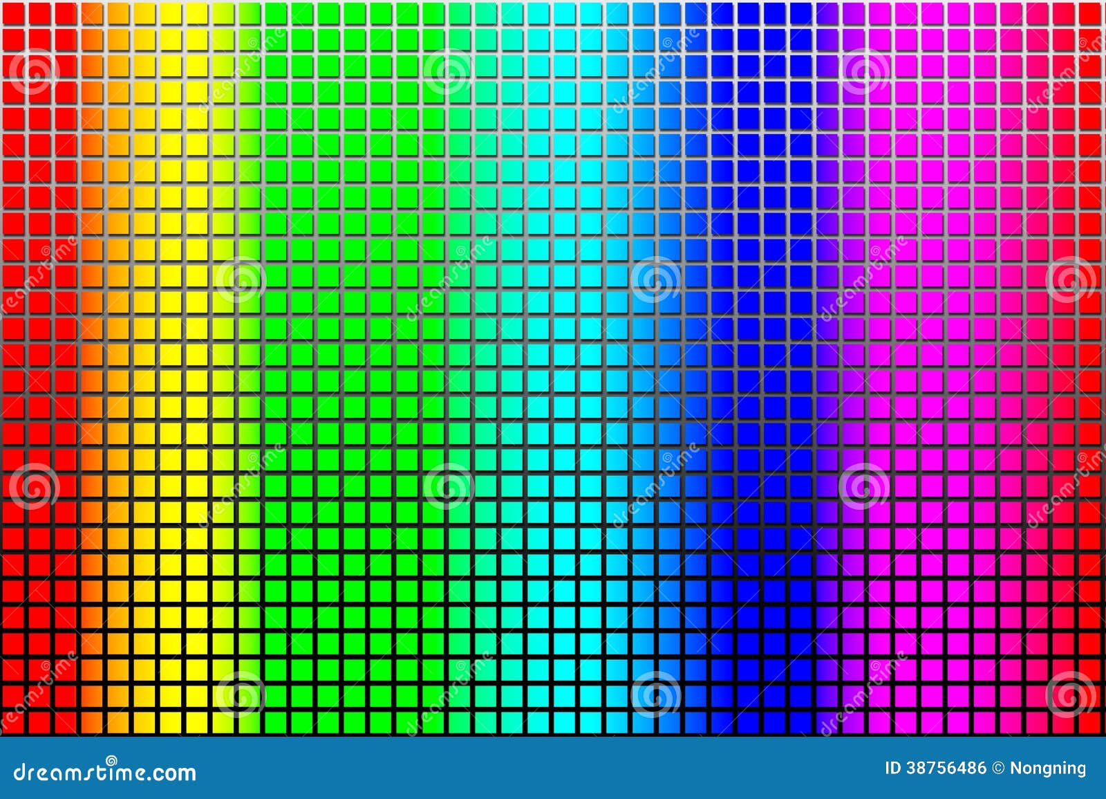 Rainbow Squares stock illustration. Illustration of colours - 38756486