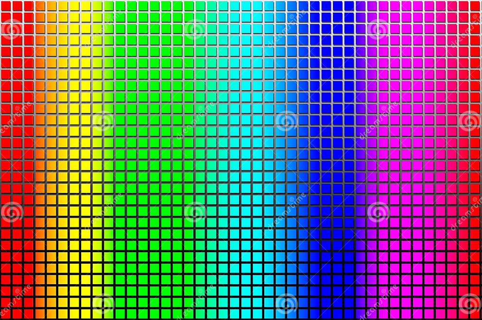 Rainbow Squares stock illustration. Illustration of colours - 38756486