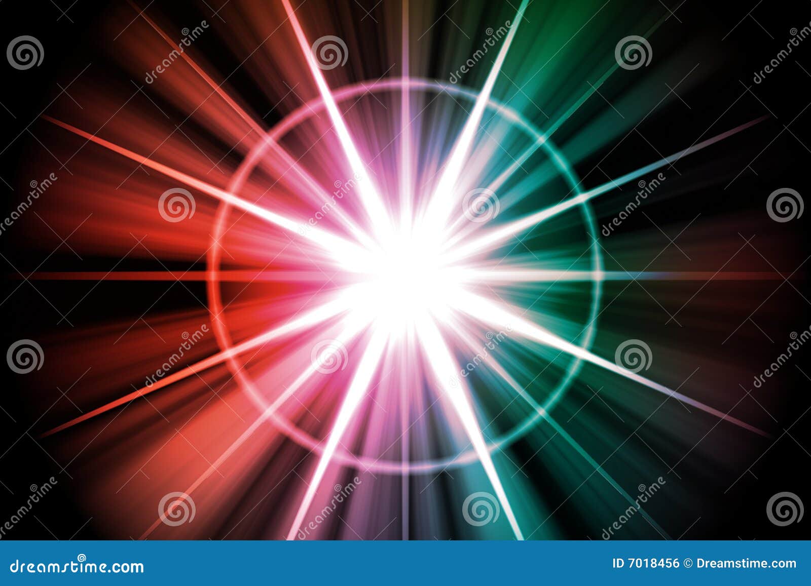 Rainbow Star Sunburst Abstract Stock Illustration - Illustration of ...