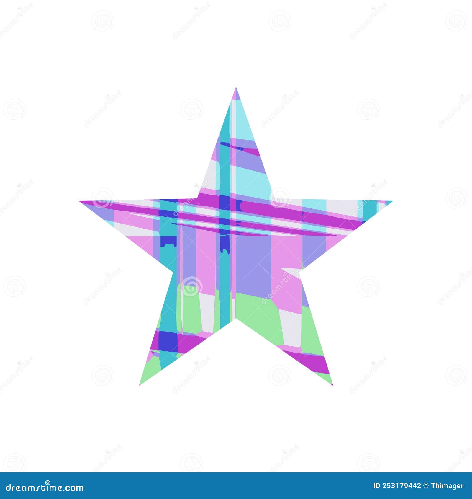 Rainbow star symbol stock illustration. Illustration of brown - 253179442