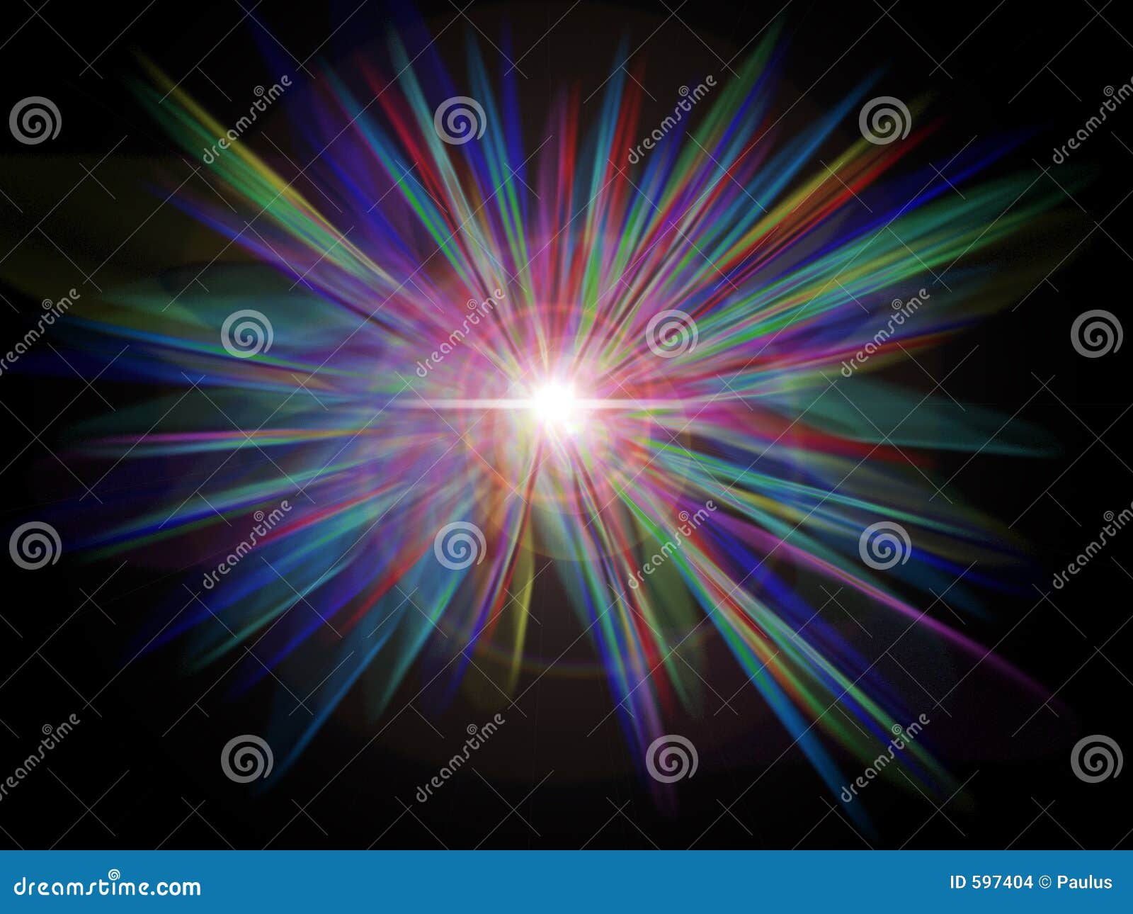 Rainbow StarBurst stock illustration. Illustration of colour - 597404