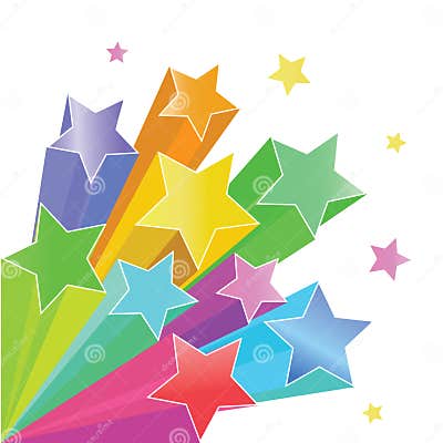 Rainbow stars stock vector. Illustration of artist, background - 11143251