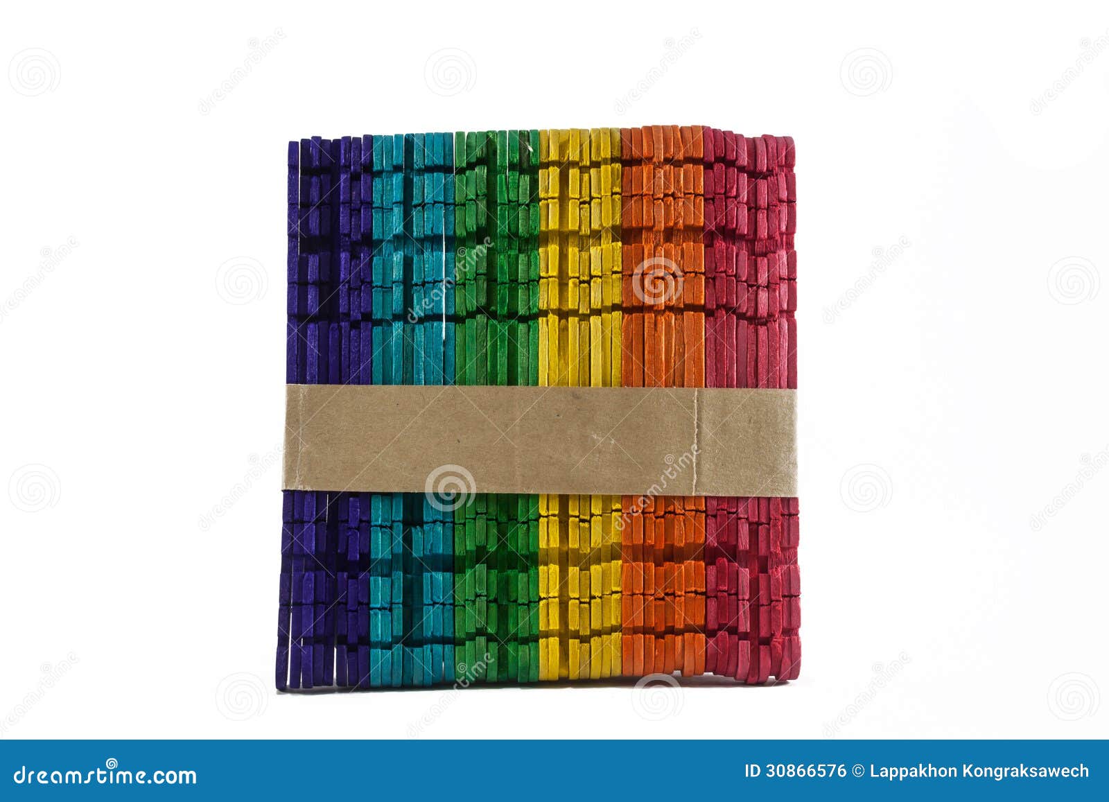 Rainbow Sticks stock photo. Image of edge, isolated, violet - 30866576