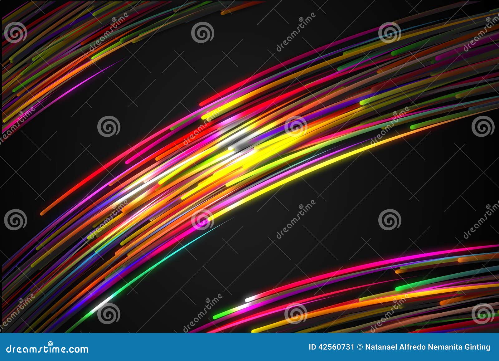 Rainbow Straight Diagonal Line Glow Split Three Section Dark Background ...