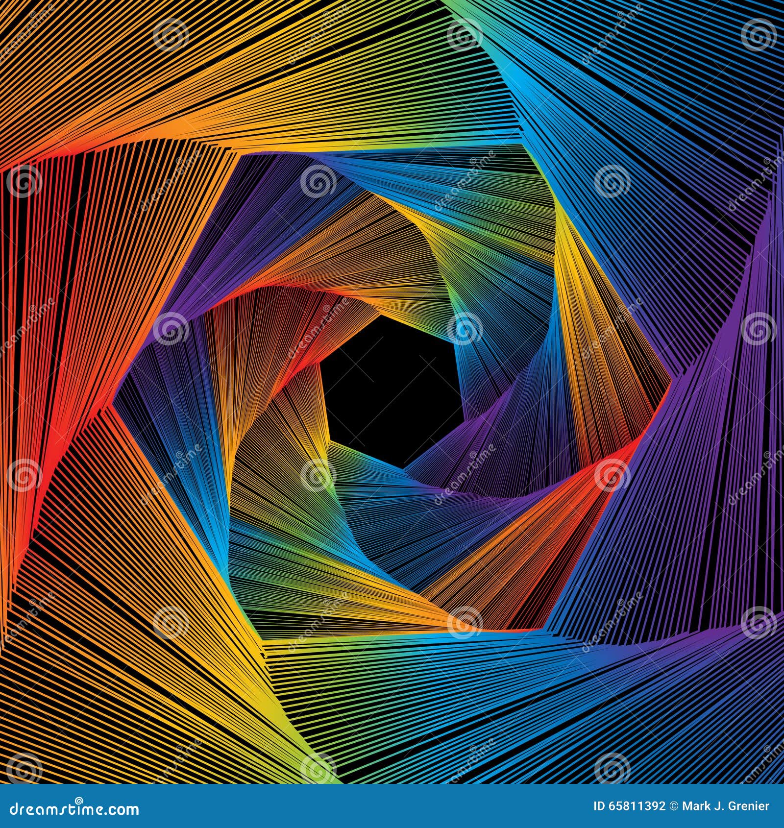 Rainbow Strings stock vector. Illustration of shape, modern - 65811392