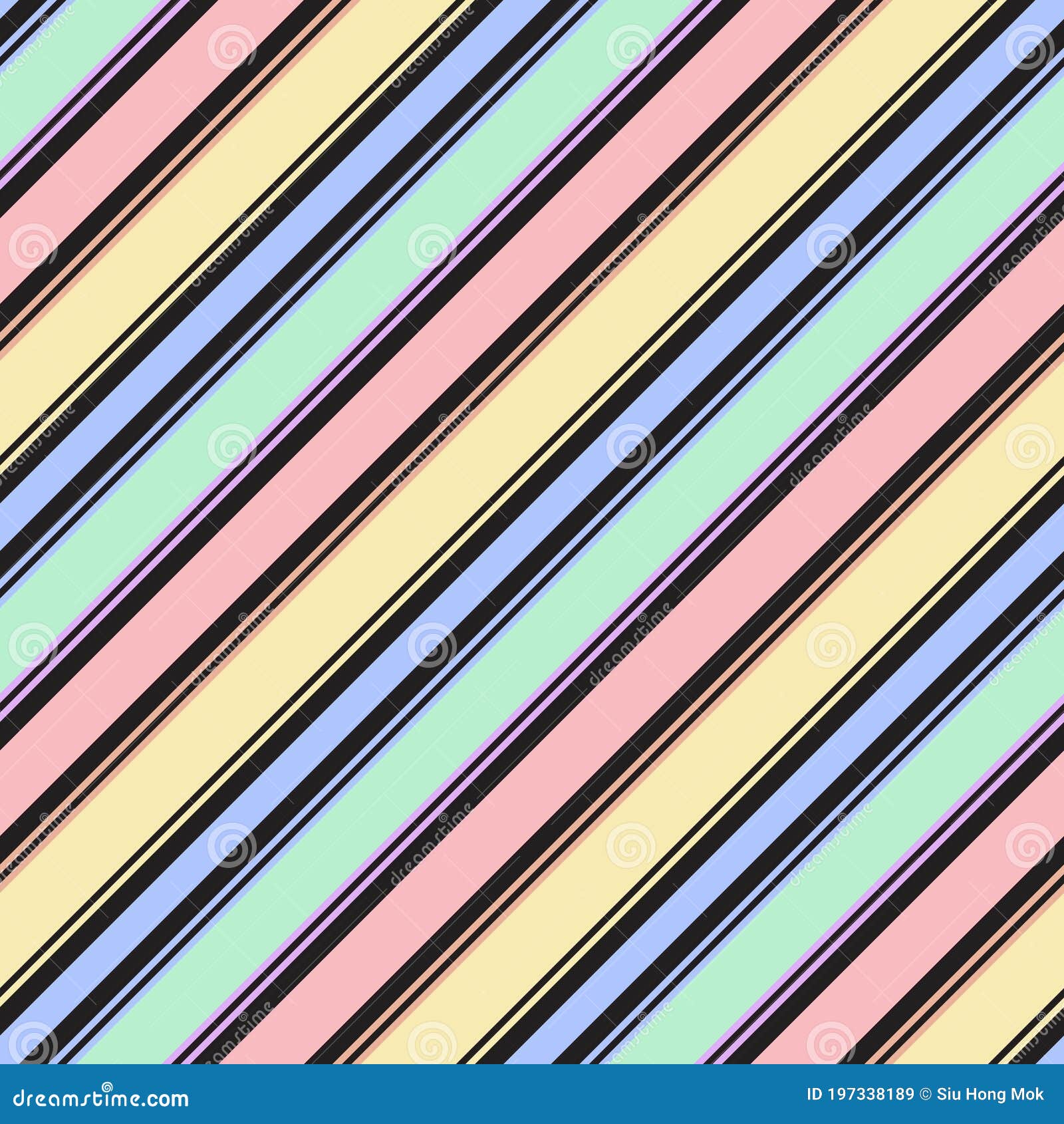 Rainbow Stripe Seamless Pattern Background in Diagonal Style Stock ...