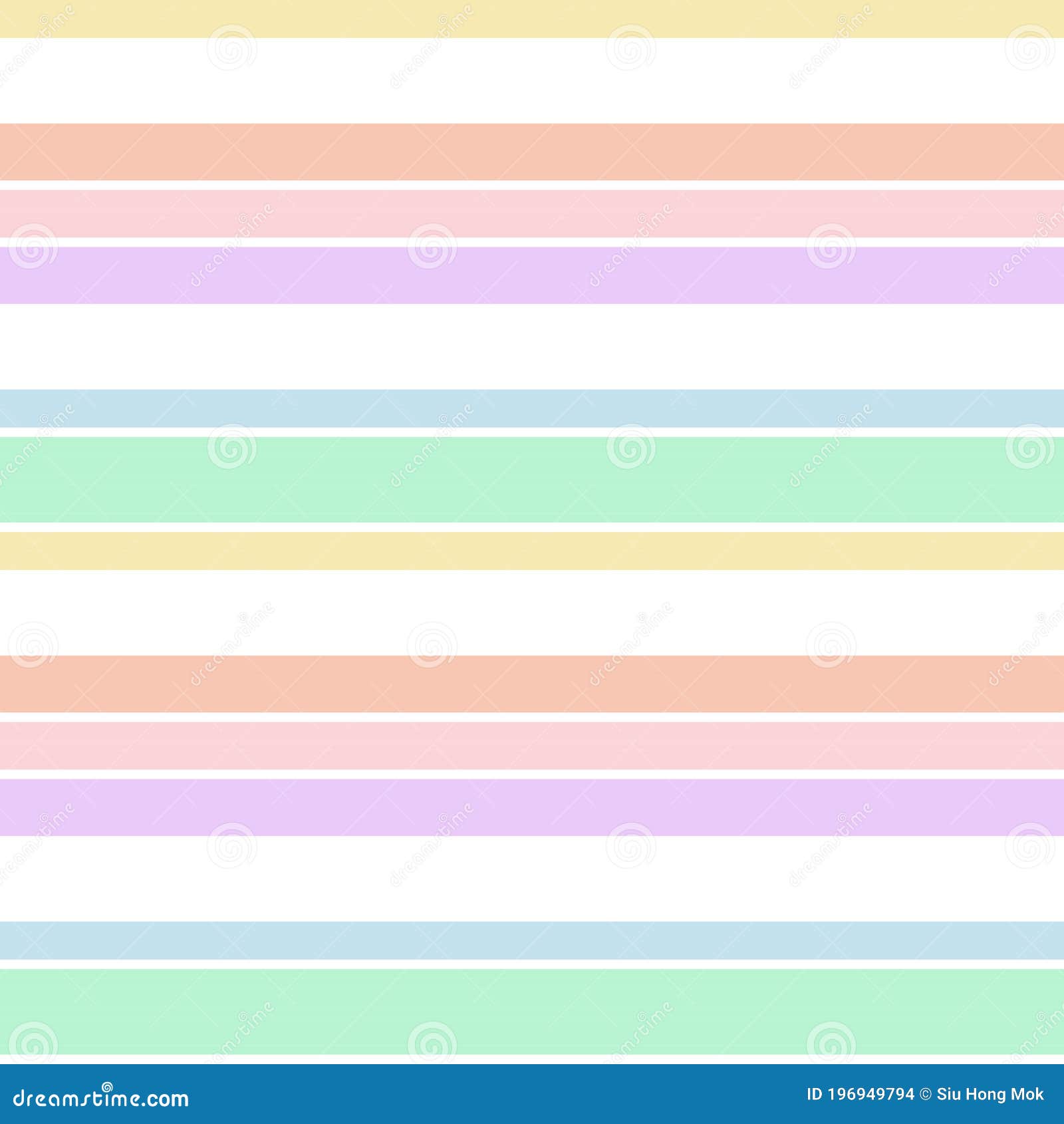 Rainbow Stripe Seamless Pattern Background in Horizontal Style Stock ...
