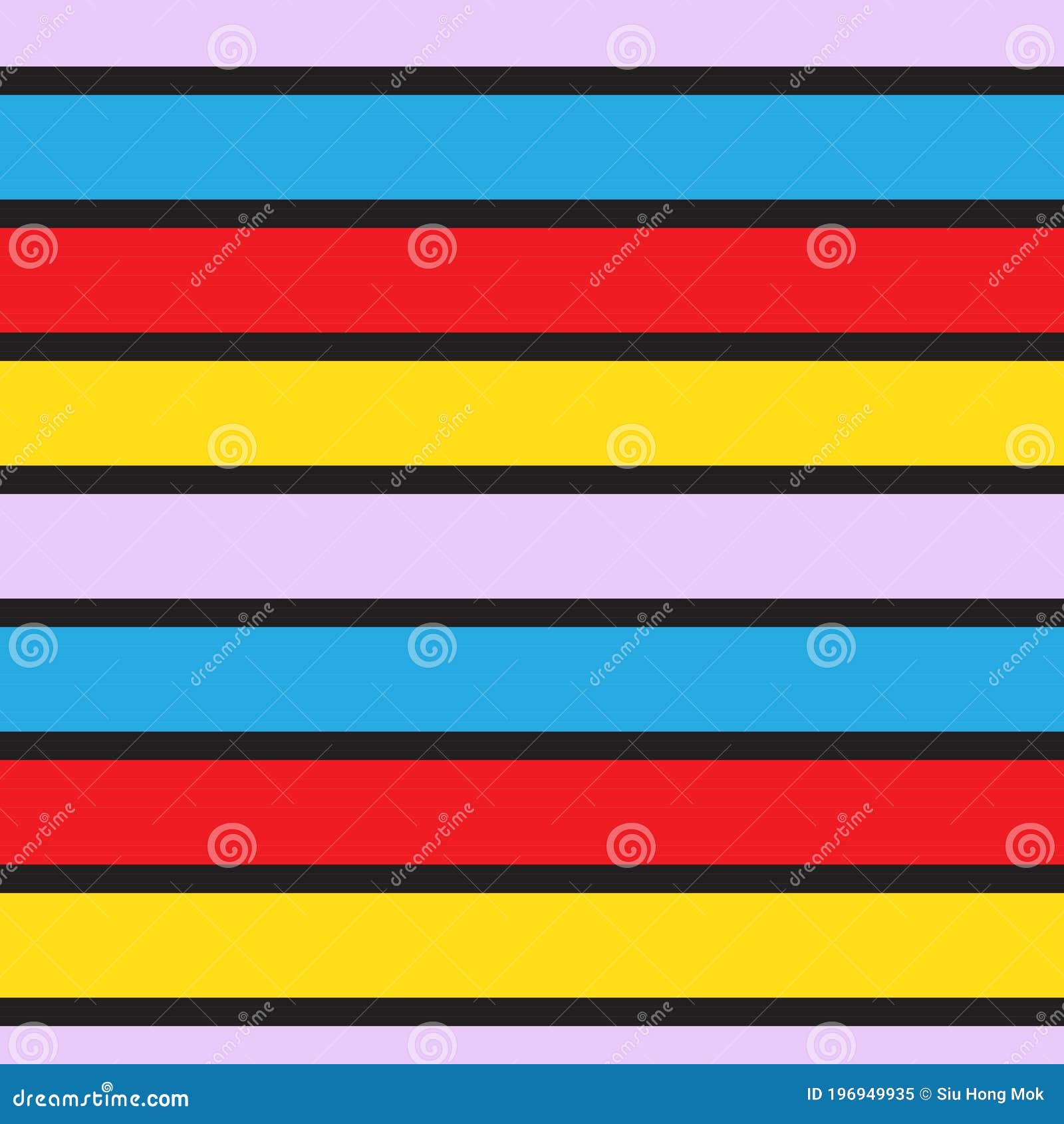 Rainbow Stripe Seamless Pattern Background in Horizontal Style Stock ...