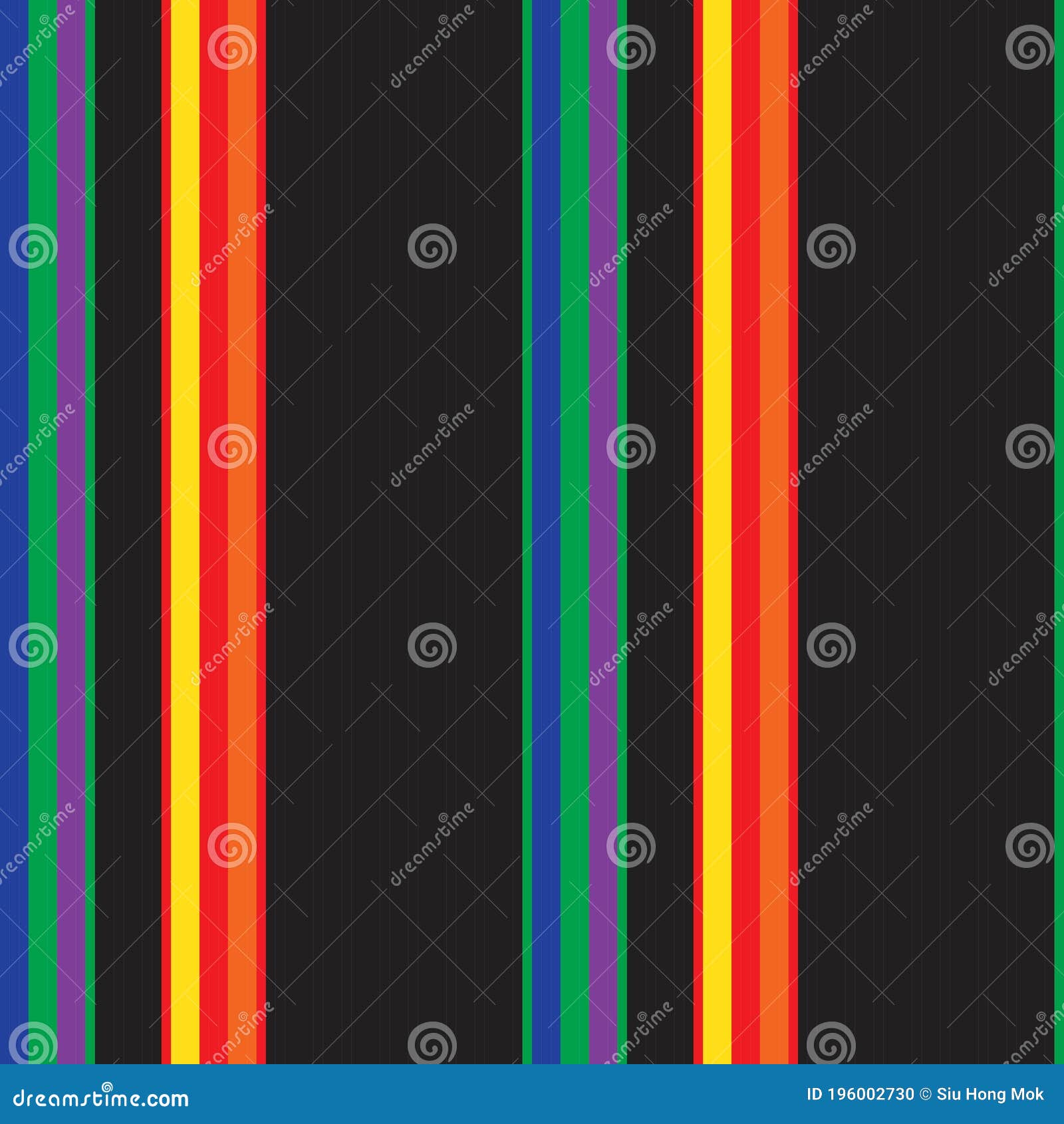 Rainbow Stripe Seamless Pattern Background in Vertical Style Stock ...