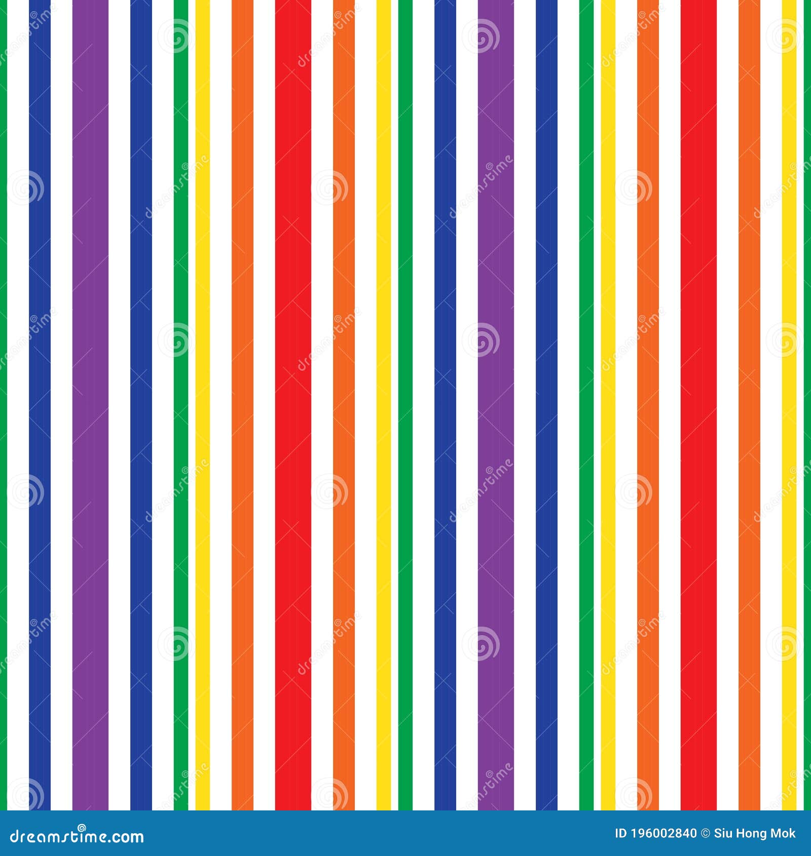 Rainbow Stripe Seamless Pattern Background in Vertical Style Stock ...