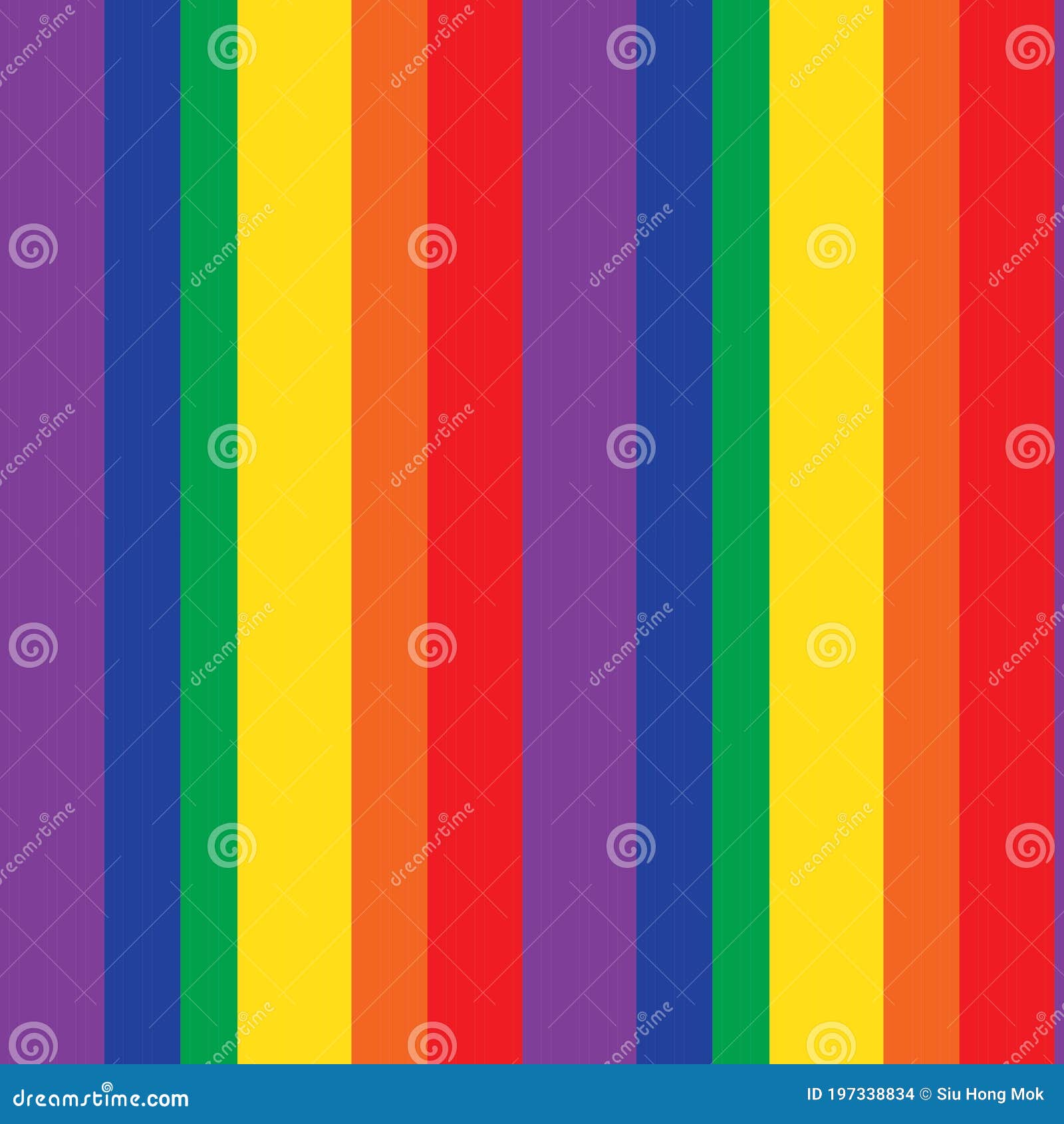 Rainbow Stripe Seamless Pattern Background in Vertical Style Stock ...