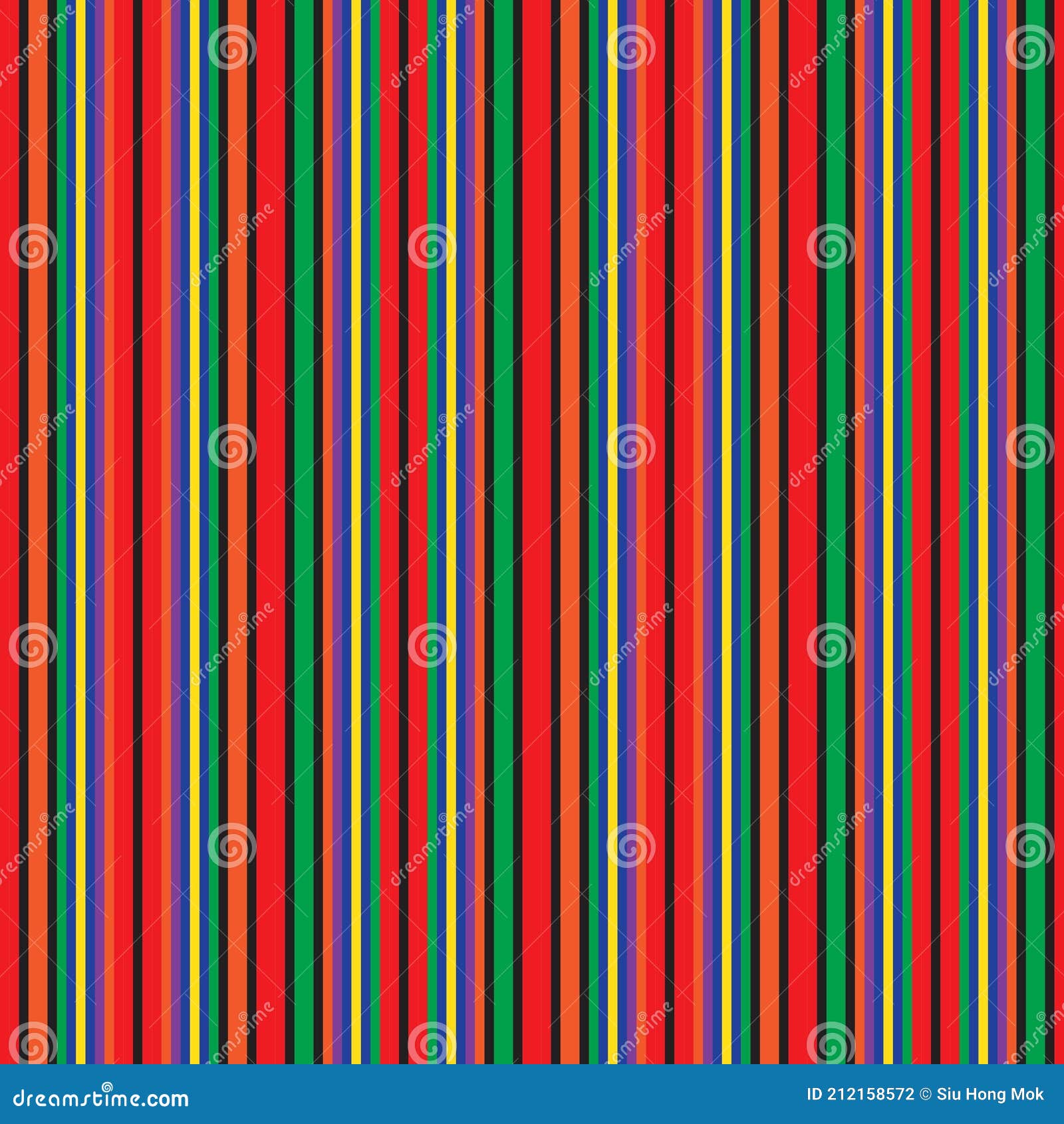 Rainbow Stripe Seamless Pattern Background in Vertical Style Stock ...