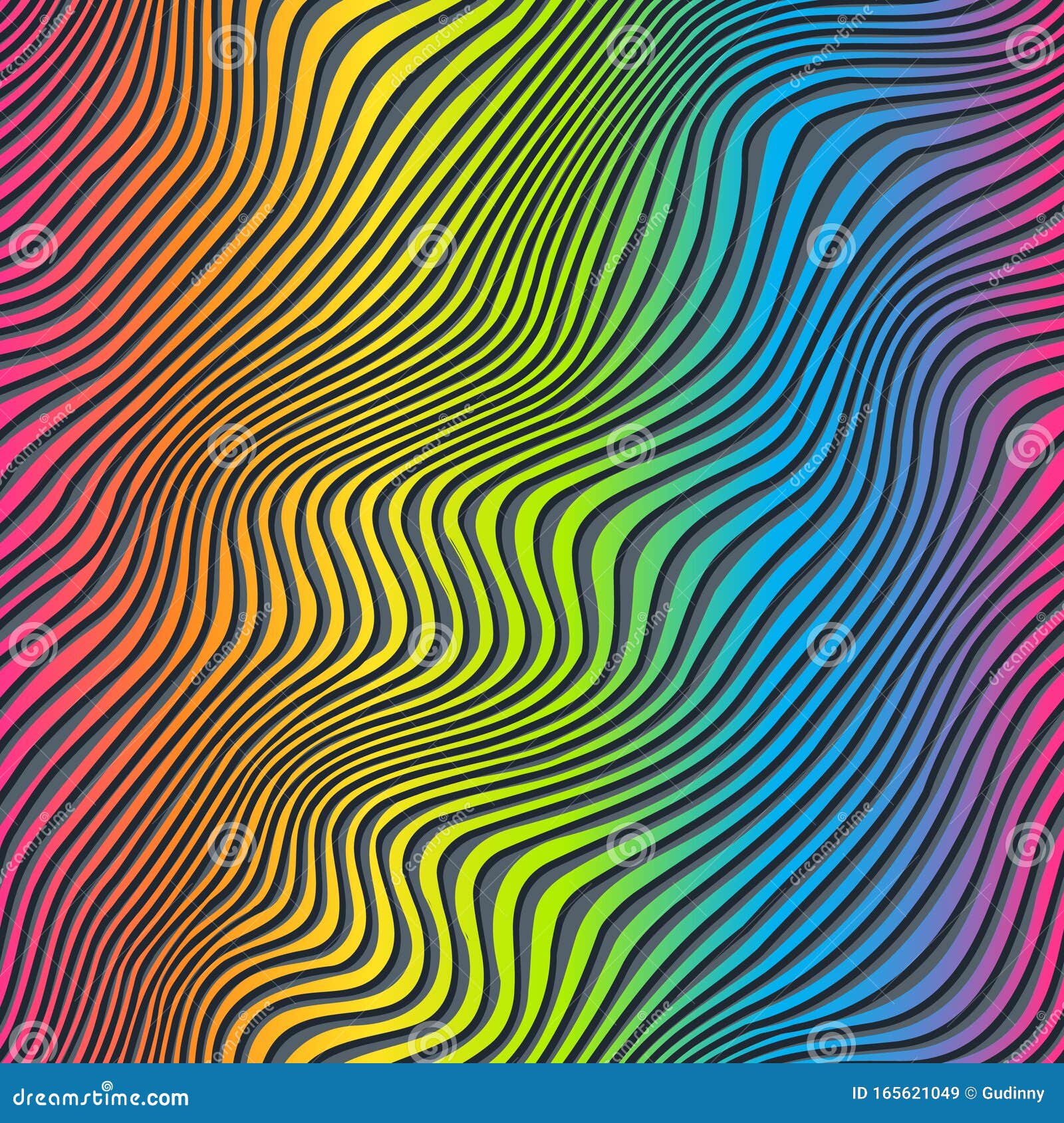 Rainbow Stripes Seamless Texture Stock Vector - Illustration of rainbow ...